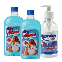 Cauti Pachet dezinfectant: Mona Spirt/Alcool Sanitar 2x200